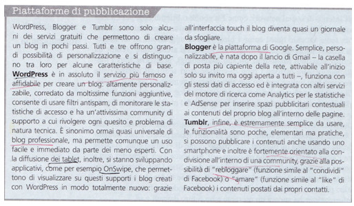 Pensare, creare e gestire un BLOG: Cosa?, Chi ?, Come ?, Perchè ...